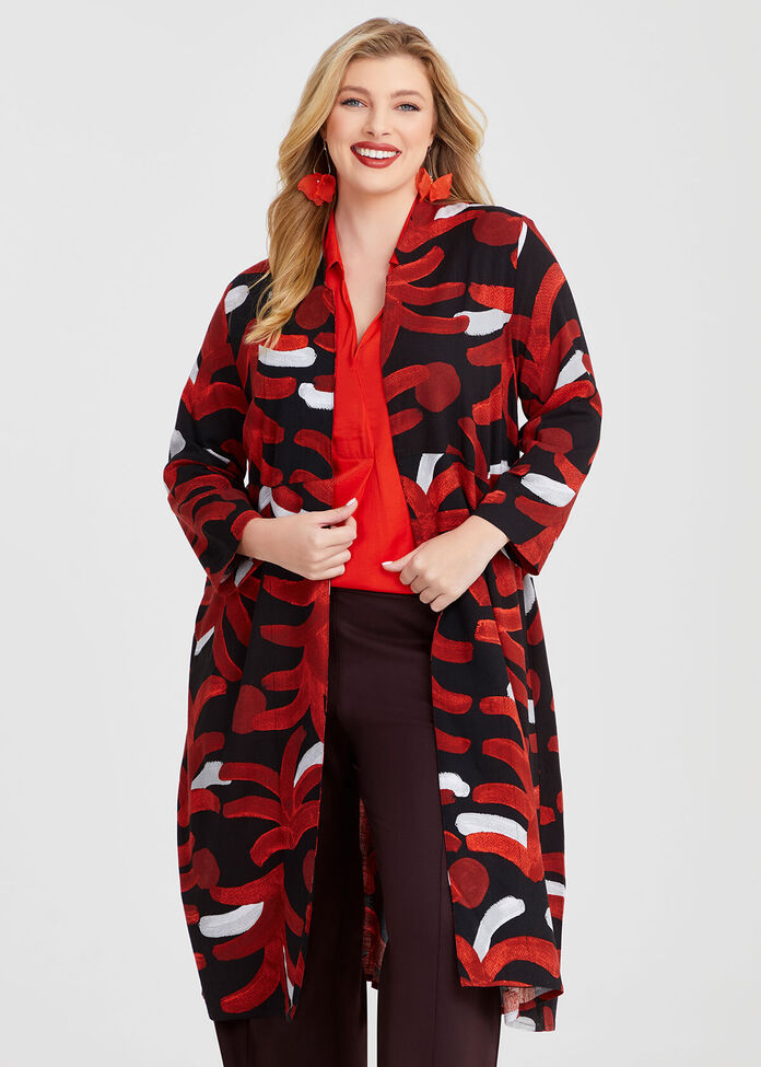 Shop Plus Size Natural Abbey Paradise Duster, Multi | Taking Shape NZ