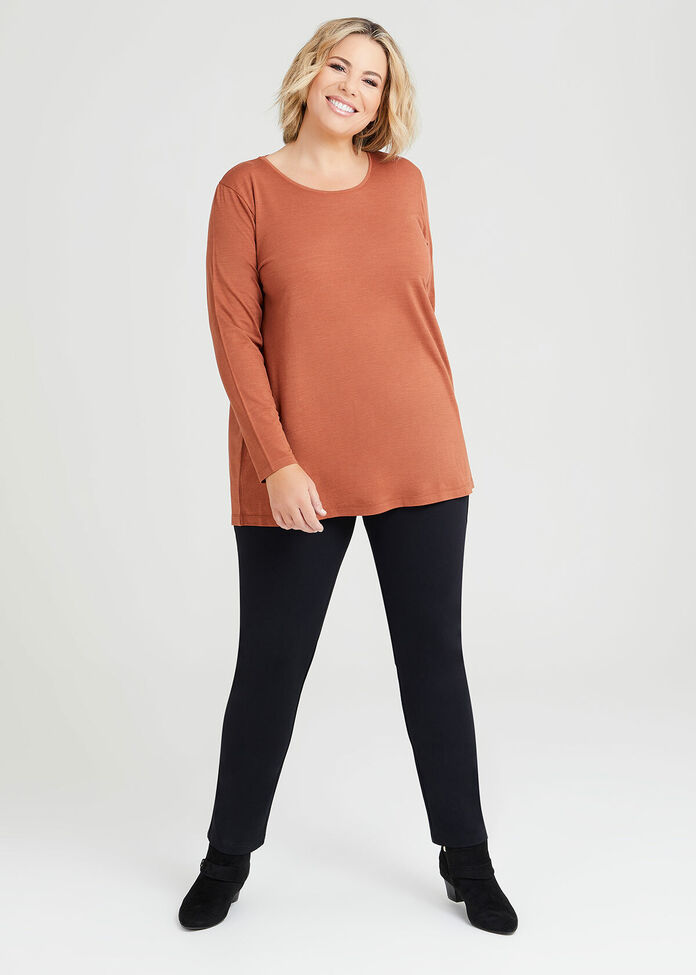 Shop Wool Bamboo Top in Brown in sizes 12 to 24 | Taking Shape