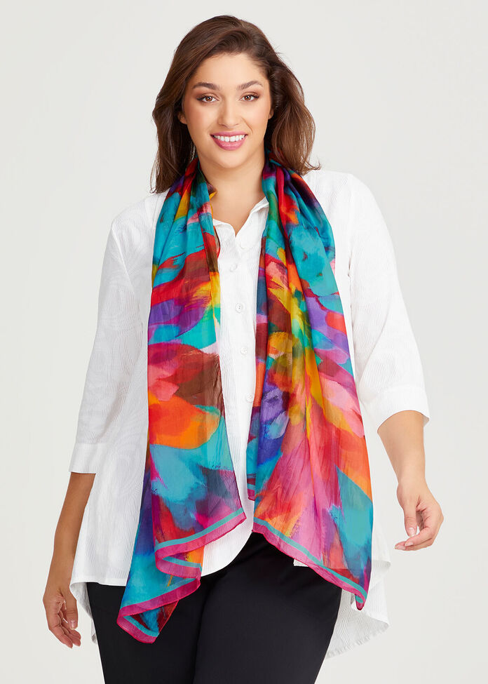Shop Bright Petal Silk Scarf in Multi | Accessories | Taking Shape AU