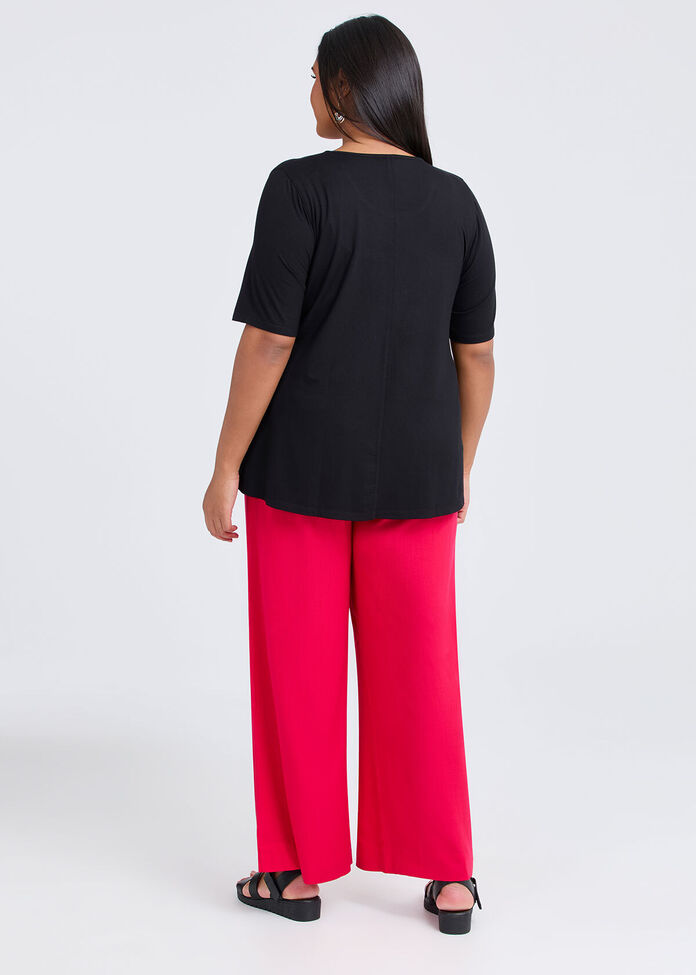 Shop Plus Size Natural Circles Top, Black | Taking Shape NZ