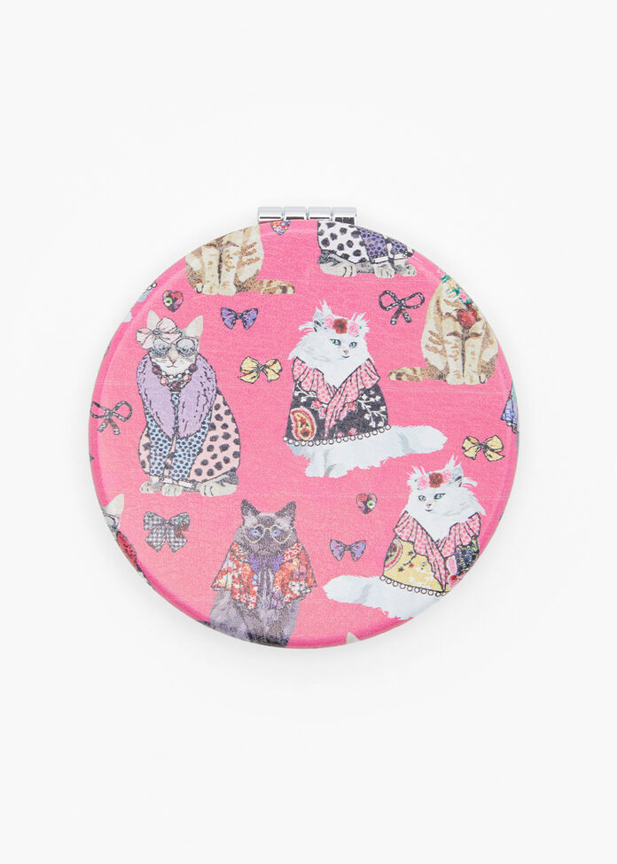 Shop Cat Compact Mirror in Red | Accessories | Taking Shape AU