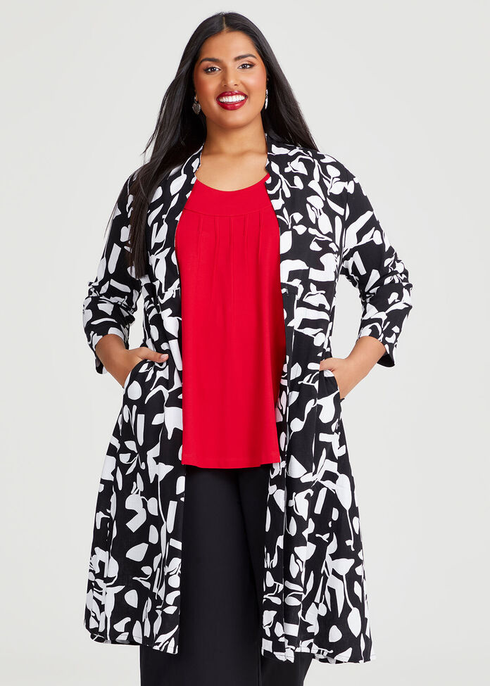 Shop Plus Size Natural Abbey Duster, Floral | Taking Shape NZ