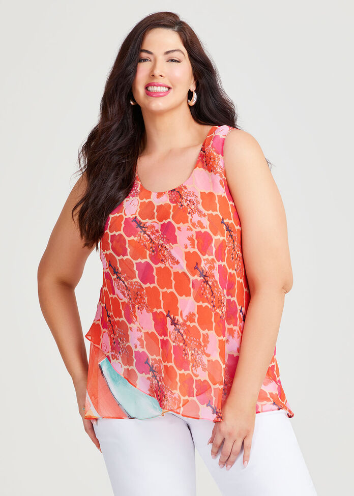 Shop Plus Size Reversible Travel Top, Multi | Taking Shape NZ
