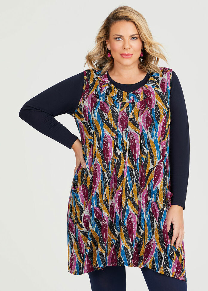 Shop Plus Size Tara Snug Tunic in Red | Taking Shape NZ