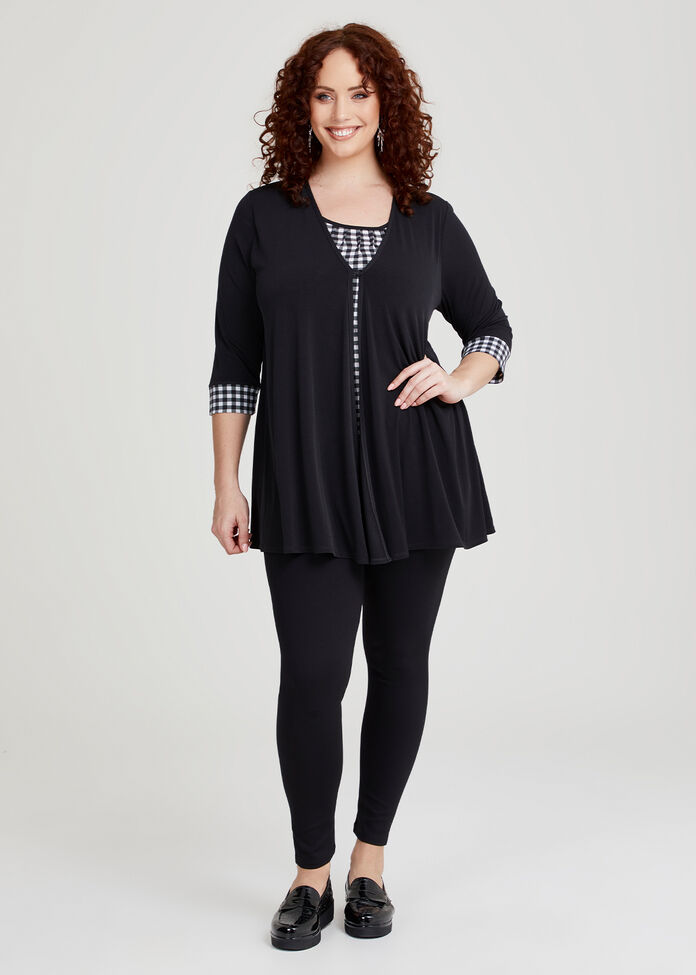 Shop Plus Size All In One Tunic, Black | Taking Shape AU