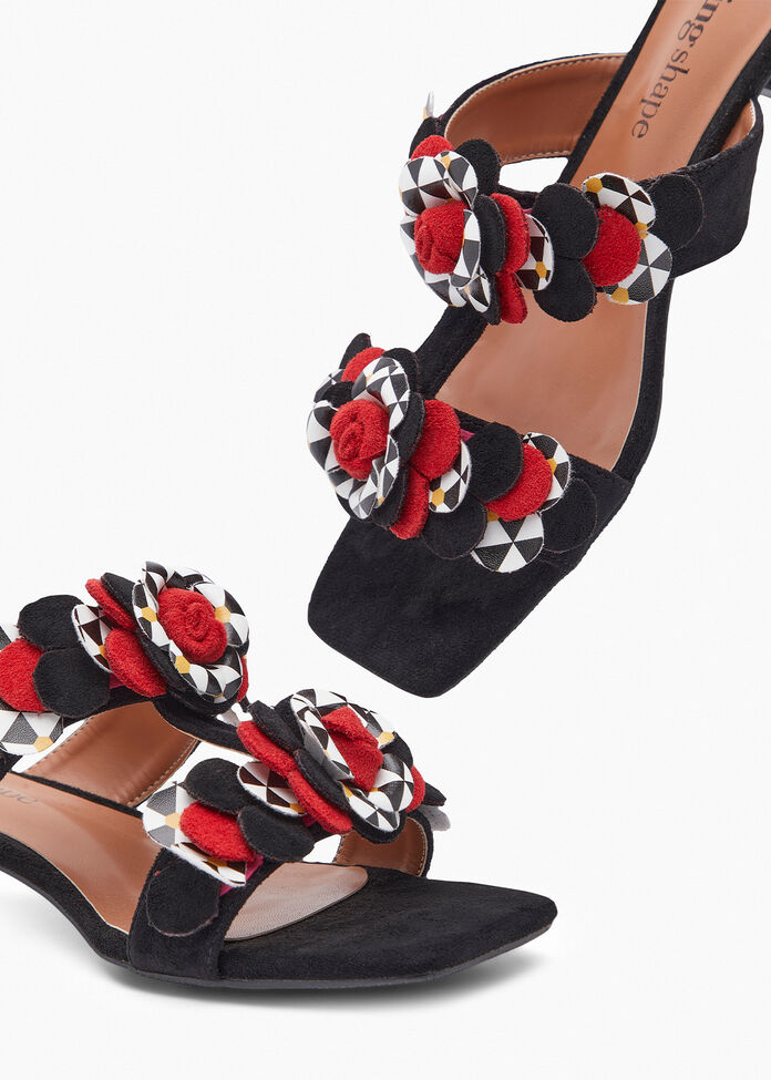 Shop Floral Block Heel Mule | Comfortable Shoes | Taking Shape AU