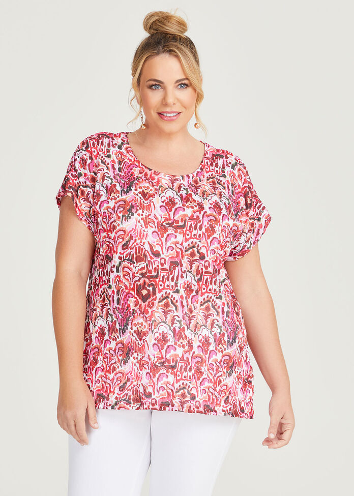 Shop Plus Size Abstract Ikat Print Top, Multi | Taking Shape AU