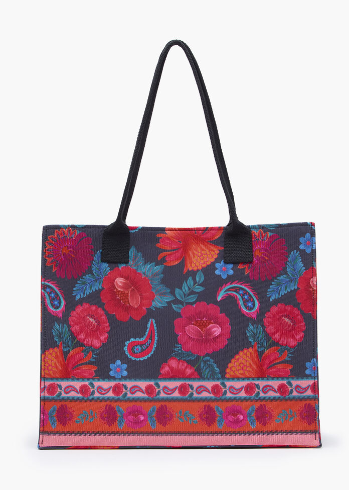 Shop Printed Structured Tote in Multi | Accessories | Taking Shape NZ
