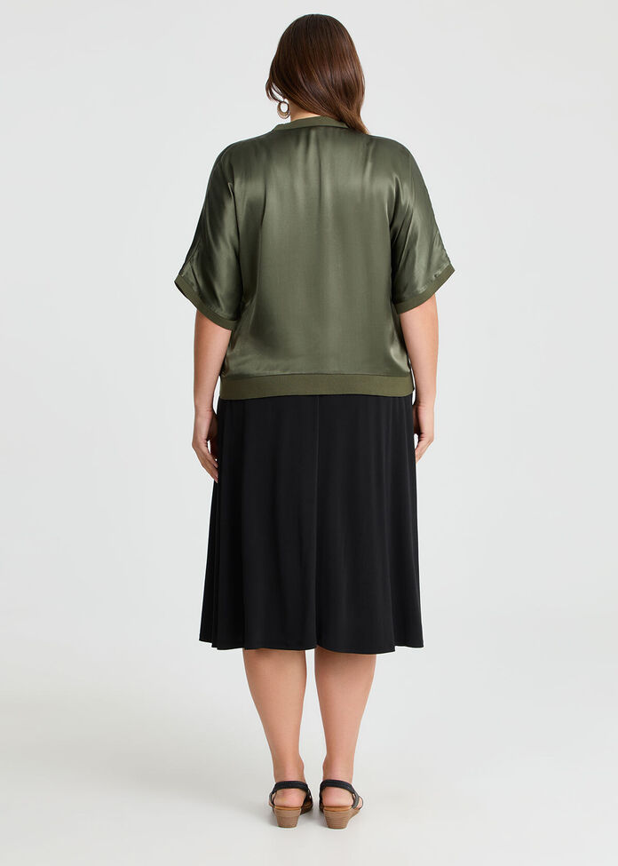 Shop Plus Size Natural Delia Deluxe Cardigan, Green | Taking Shape AU