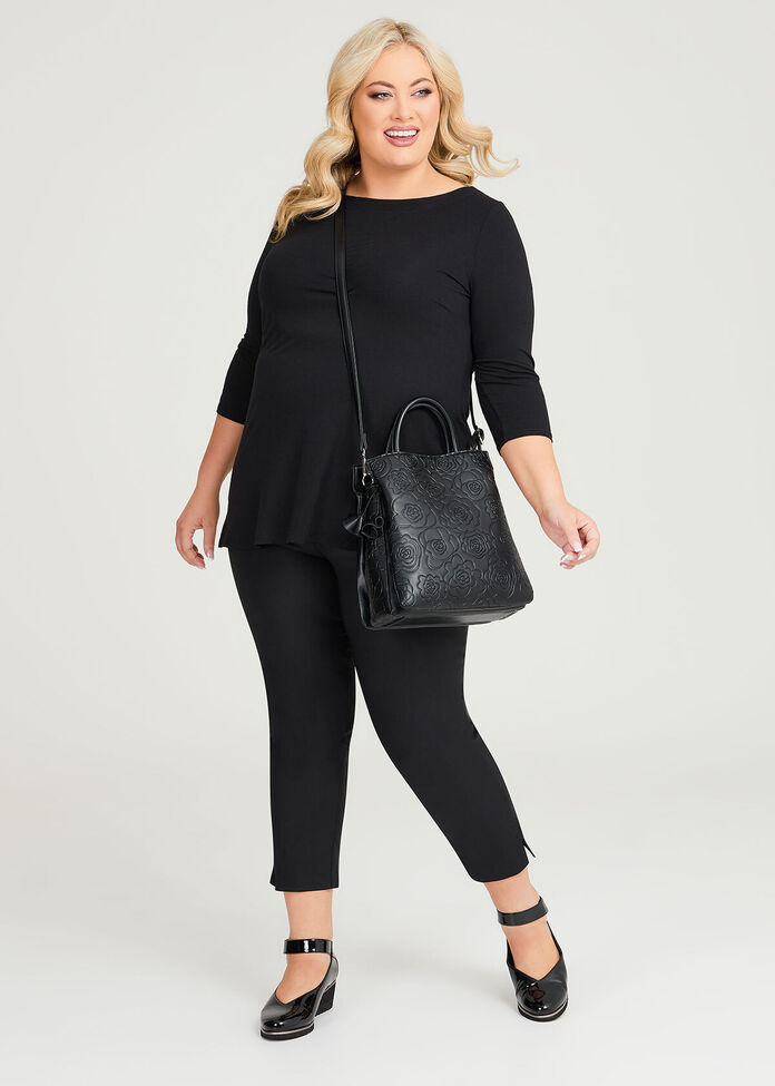 Shop Rose Embossed Bag in Black | Accessories | Taking Shape AU
