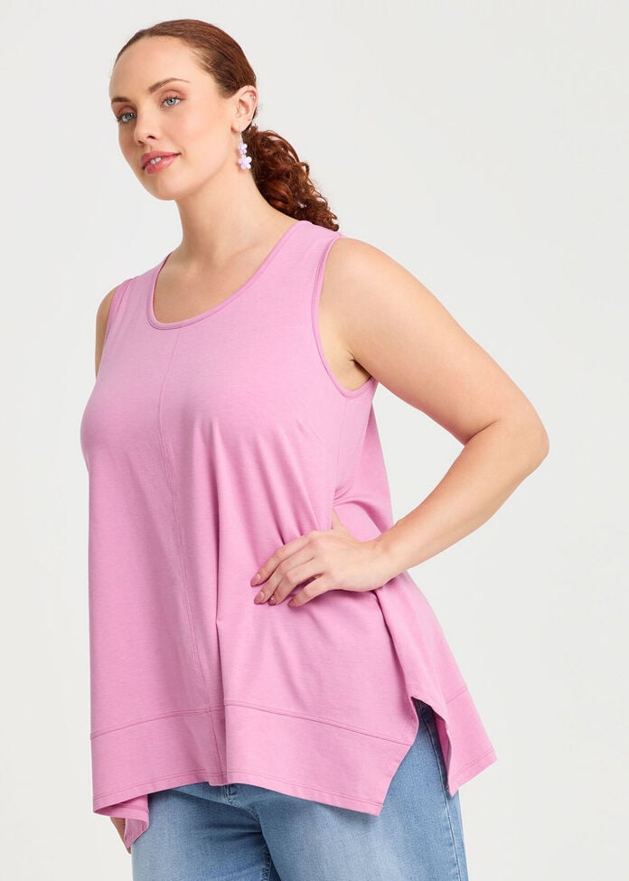 Shop Plus Size Pima Cotton Elevate Tank, Red | Taking Shape AU