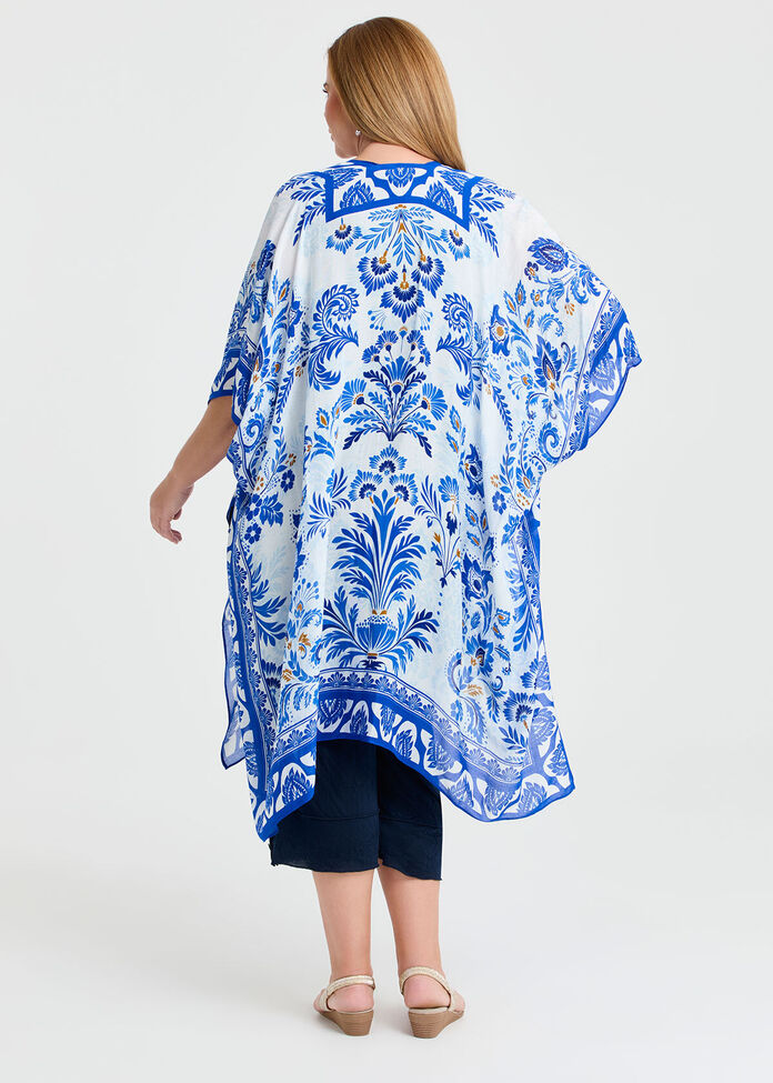 Shop Bohemian Blue Cape in Print | Accessories | Taking Shape AU
