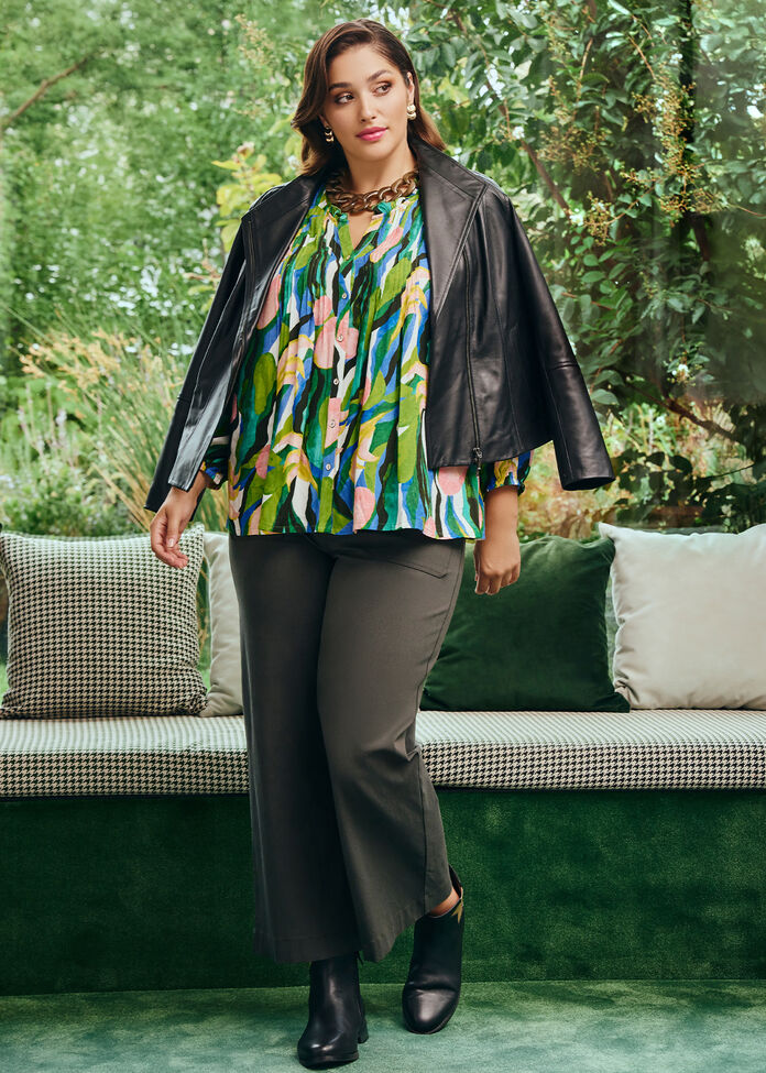 Shop Plus Size Milla Wide Leg Pant, Green | Taking Shape CA