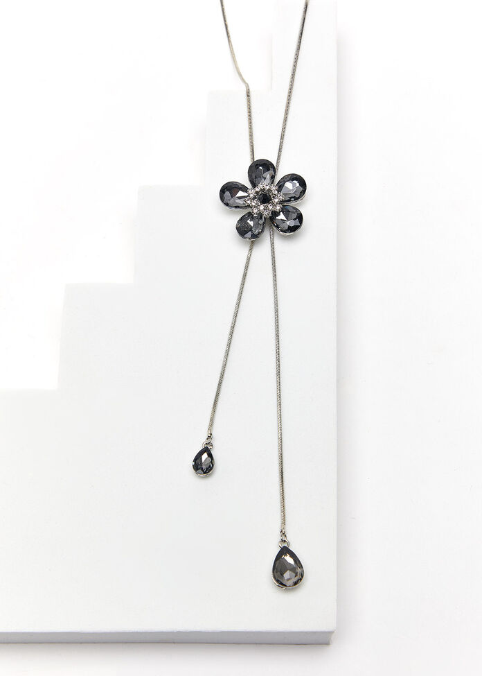 Shop Crystal Daisy Necklace in Black | Accessories | Taking Shape AU