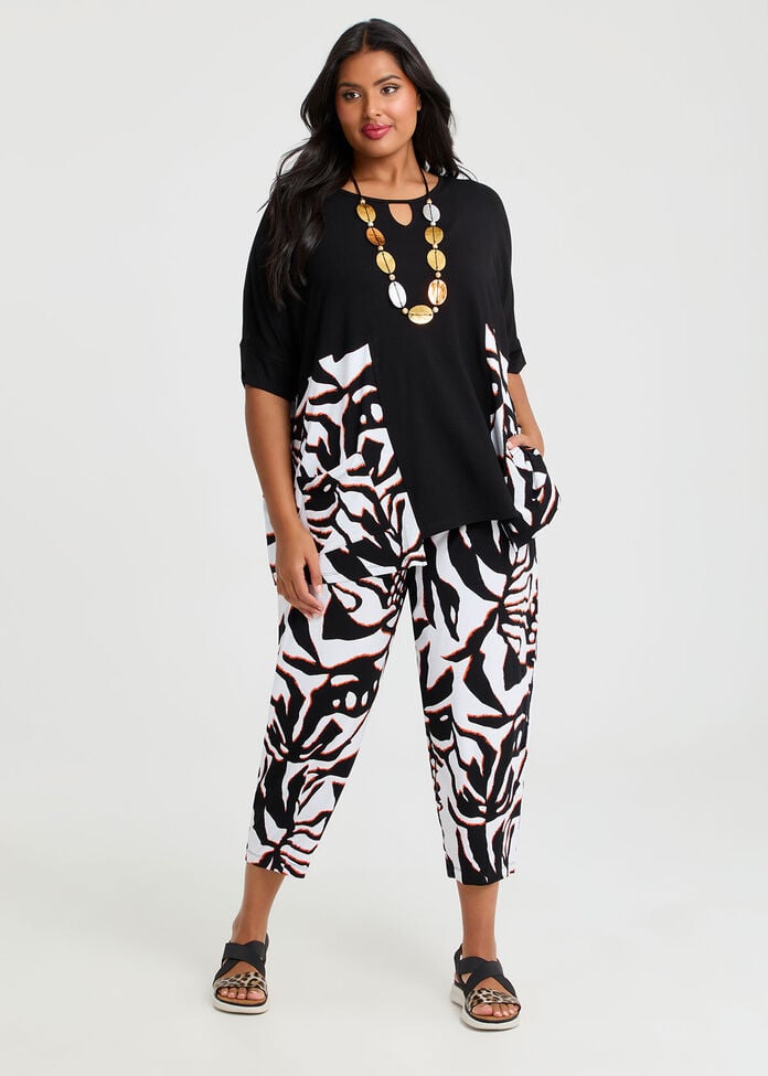 Shop Plus Size Pocket Natural Tunic, Black | Taking Shape NZ