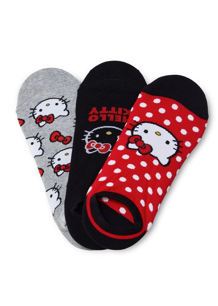Shop 3 Pack Hello Kitty Ankle Socks in Multi | Accessories | Taking ...