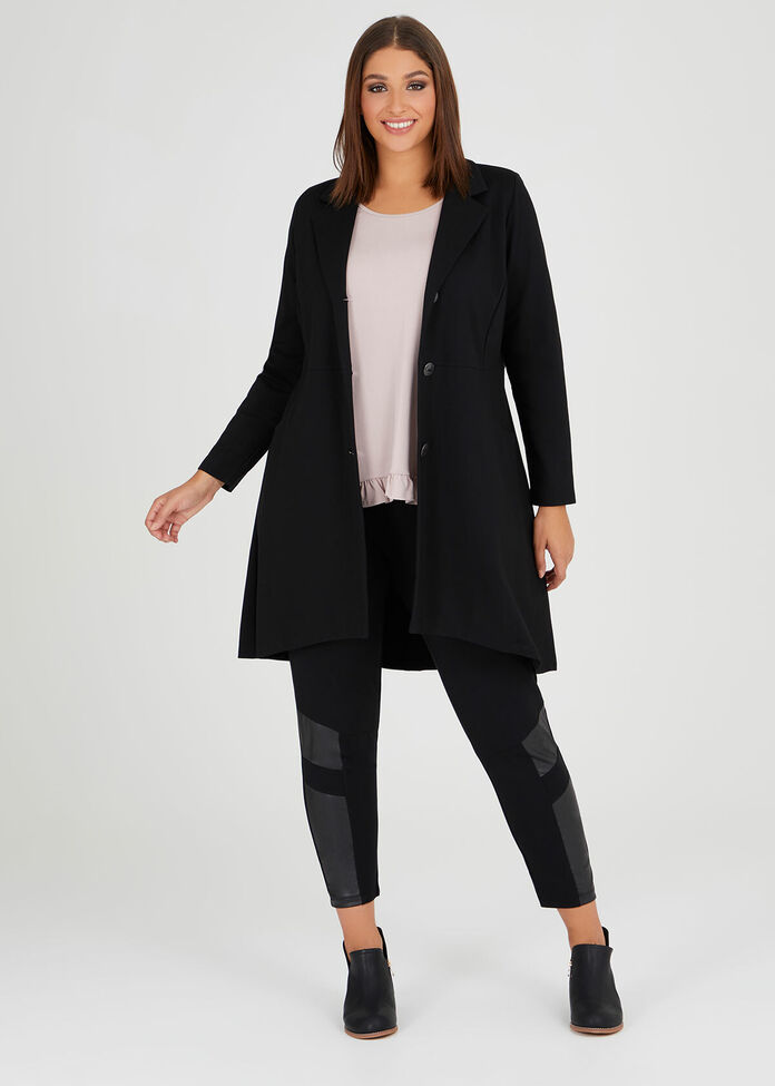 Shop Plus Size Bryn Bamboo Ponte Jacket, Red | Taking Shape AU