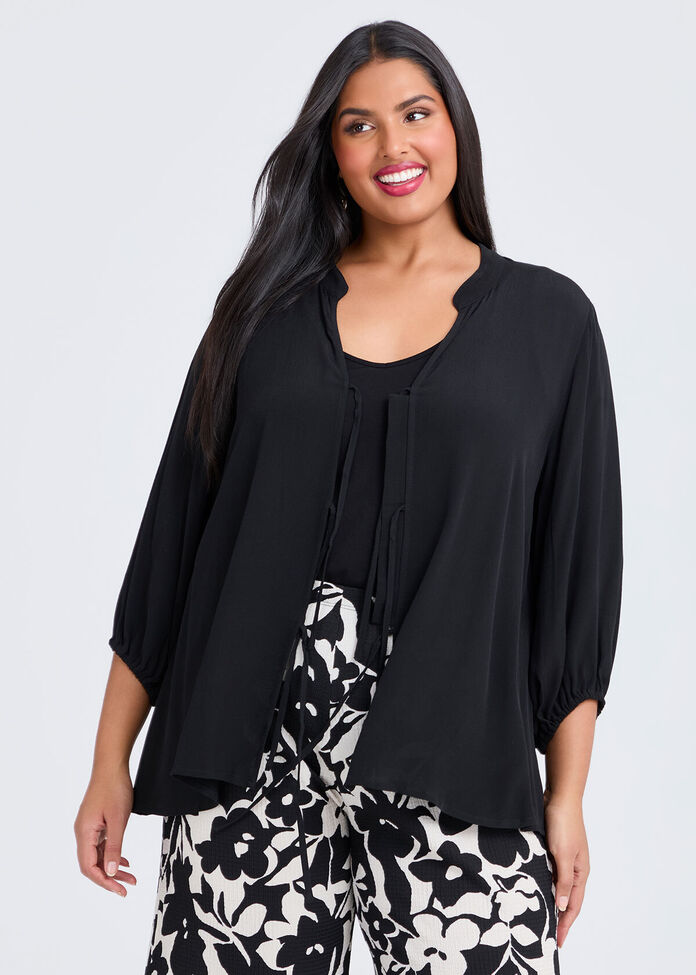 Shop Plus Size Natural Enya Duster, Black | Taking Shape AU
