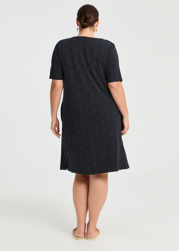 Shop Plus Size Dylan Spot Dress, Black | Taking Shape NZ