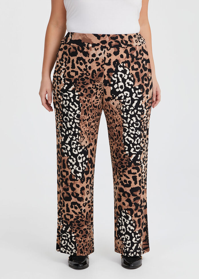 Shop Plus Size Animal Instinct Wide Leg Pant, Multi | Taking Shape AU