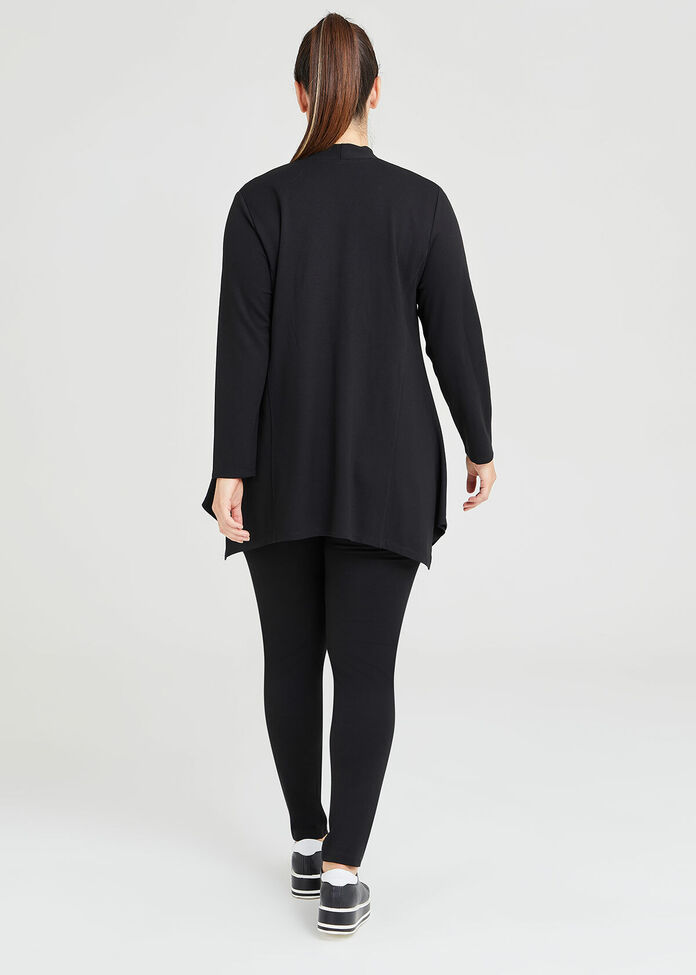 Shop Plus Size Ivy Bamboo Ponte Button Top, Black | Taking Shape AU