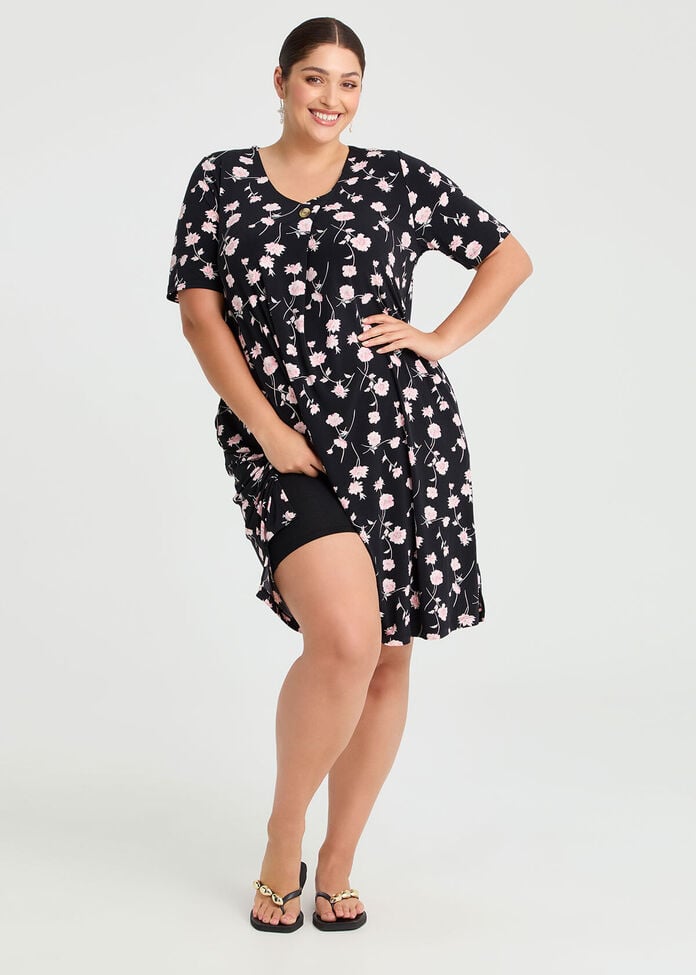 Shop Plus Size Georgia Spot Dress, Black | Taking Shape NZ