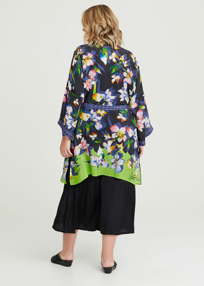 Shop Plus Size Natural Maddi Tie Kimono, Multi | Taking Shape AU
