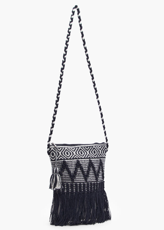 Shop Handloom Crossbody Bag in Black | Accessories | Taking Shape AU