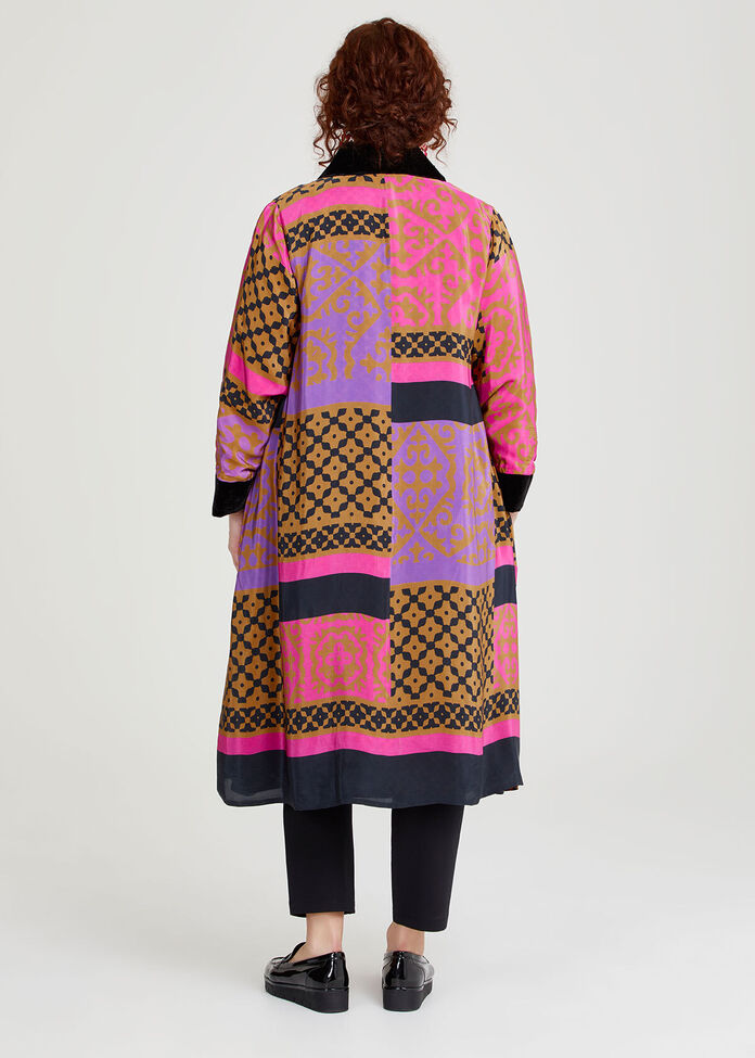 Shop Plus Size Reversible Natural Duster, Multi | Taking Shape AU