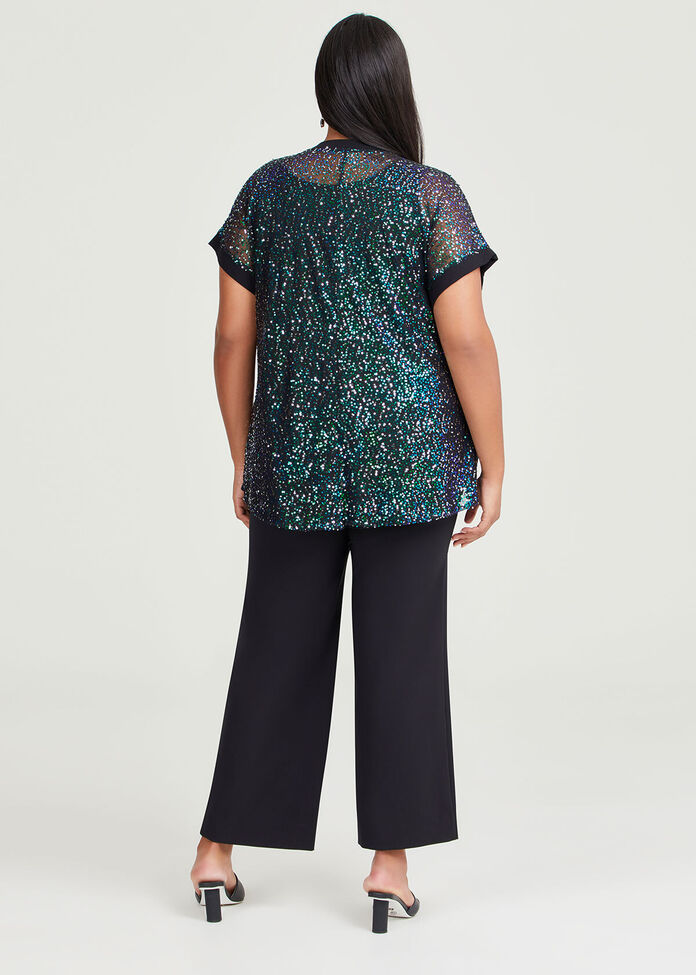Shop Plus Size Shimmer And Shine Top, Black | Taking Shape AU