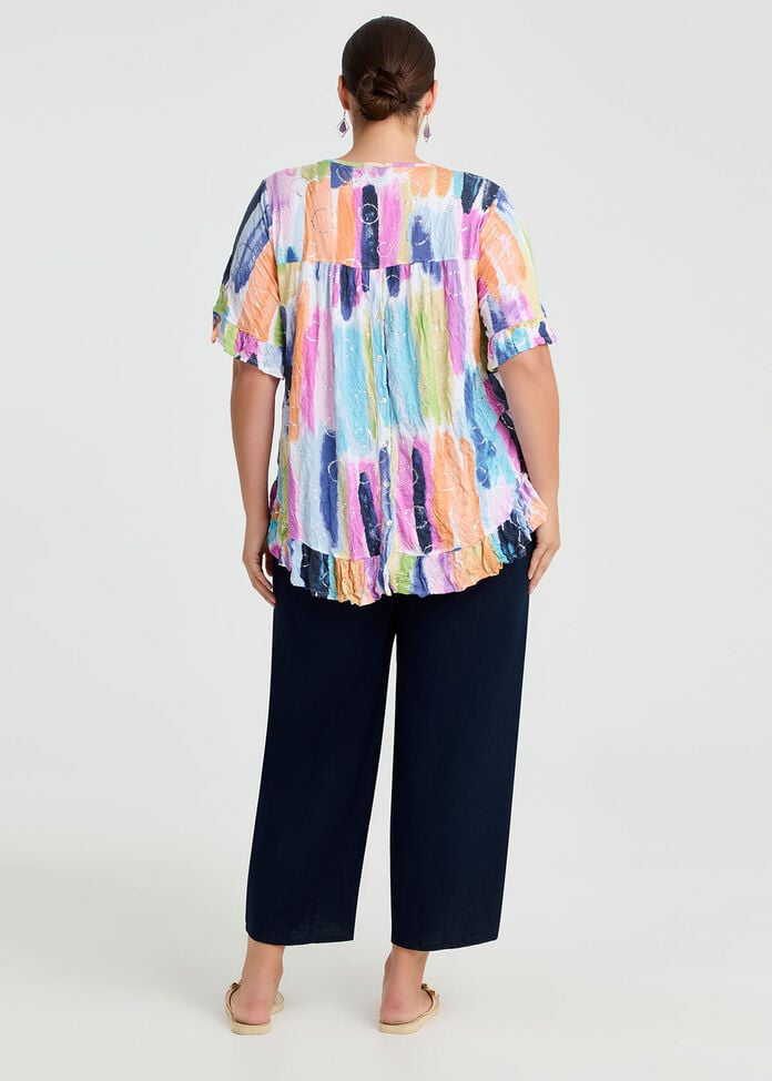 Shop Plus Size Salsa Bamboo & Foil Crush Top, Multi | Taking Shape HK