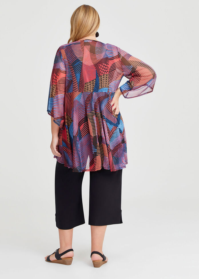 Shop Plus Size Swirl Print Mesh Tunic, Multi | Taking Shape AU