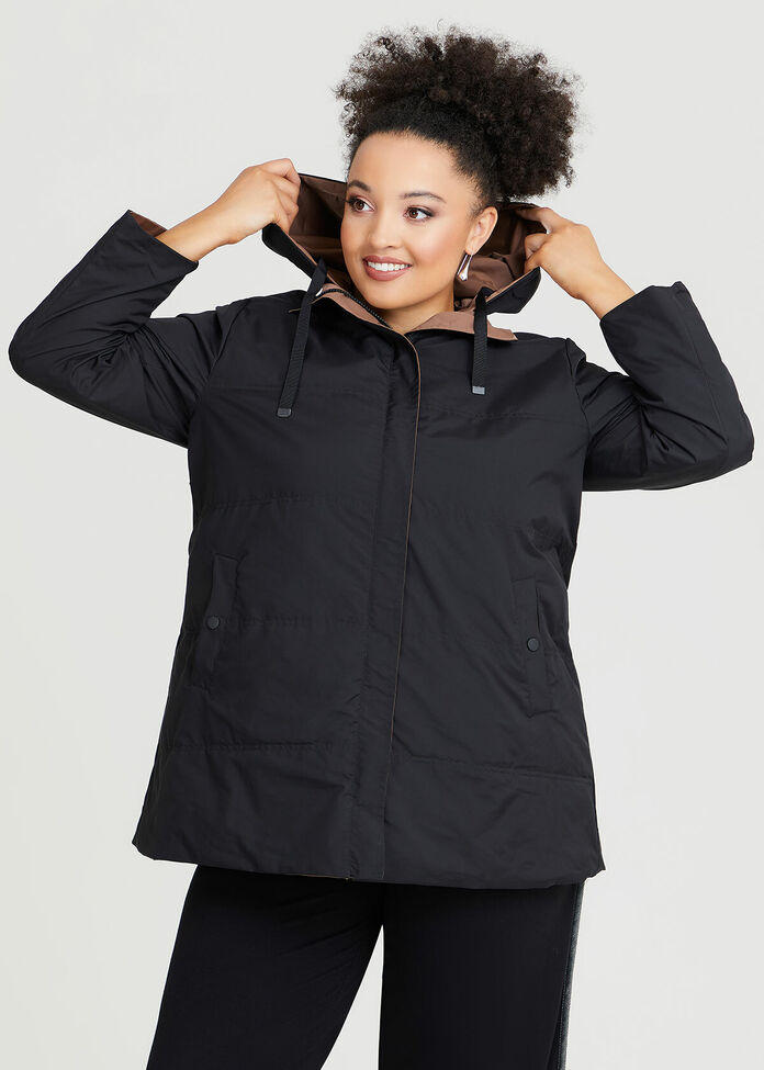 Reversible Element Puffer Jacket in Brown, Sizes 12-30 | Taking Shape NZ