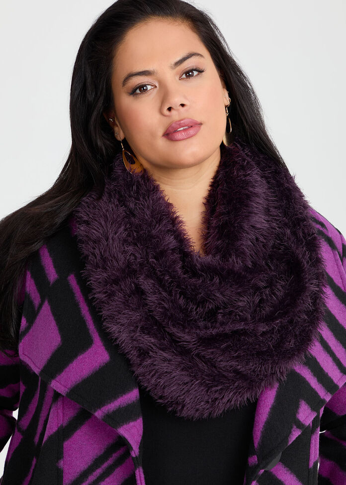 Shop Fuzzy Snood in Purple | Accessories | Taking Shape AU