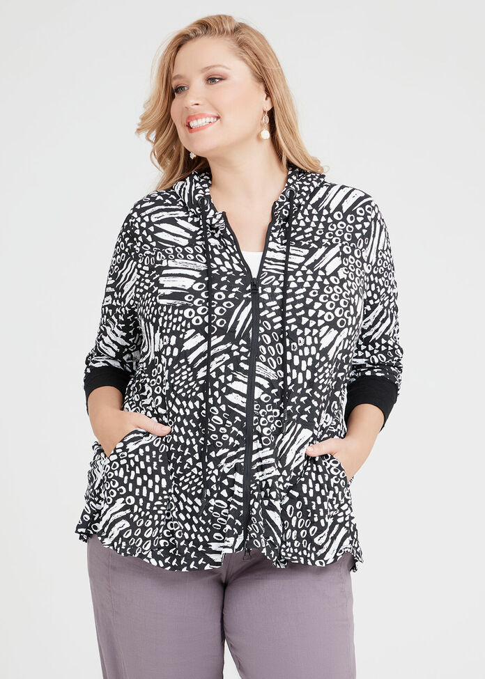 Shop Plus Size Bamboo Monochromatic Cardigan, Print | Taking Shape AU