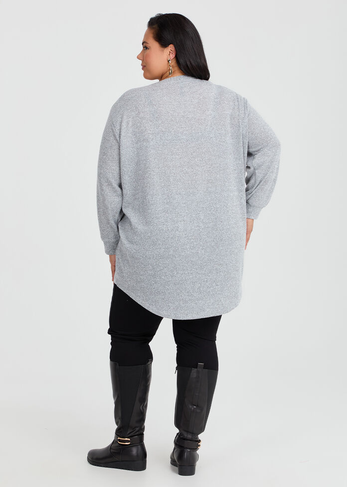 Shop Plus Size Grace Print Tunic, Grey | Taking Shape AU