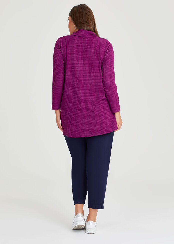 Shop Plus Size Blair Textured Cowl Neck Top, Red | Taking Shape AU