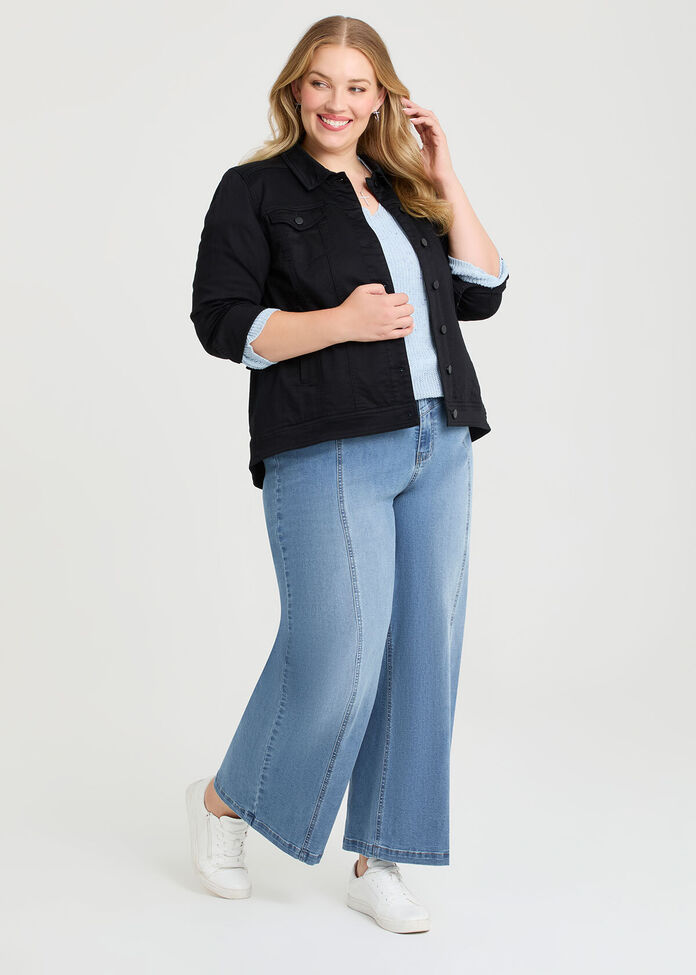 Shop Plus Size Side Button Jumper, Blue | Taking Shape AU