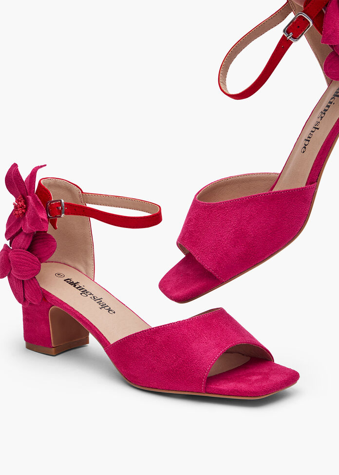 Shop Multi 3D Flower Block Heel | Comfortable Shoes | Taking Shape AU