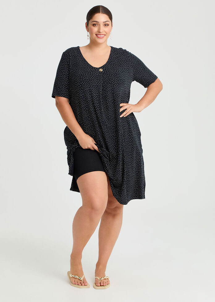 Shop Plus Size Dylan Spot Dress, Black | Taking Shape AU