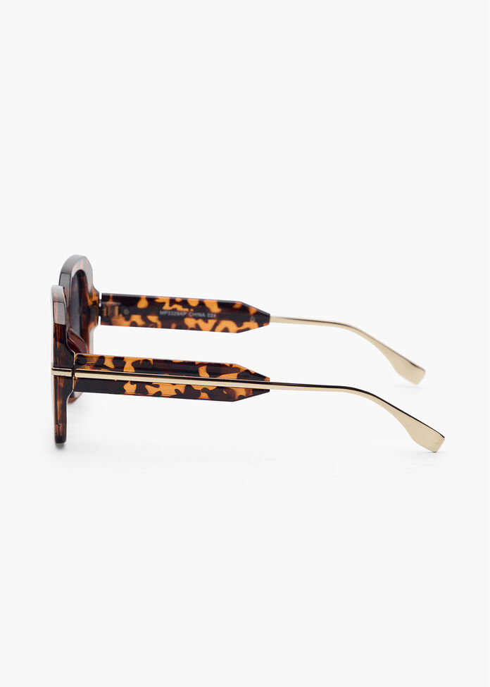 Shop Polarized Tortoiseshell Sunglasses in Multi | Accessories | Taking ...