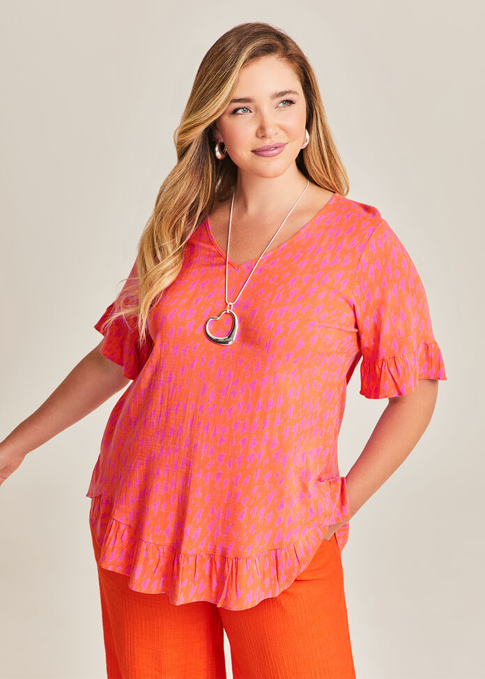 Shop Plus Size Salsa Natural Top in Multi | Taking Shape SE