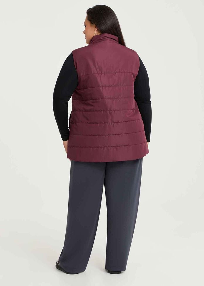 Shop Plus Size Puffer Vest, Red | Taking Shape NZ