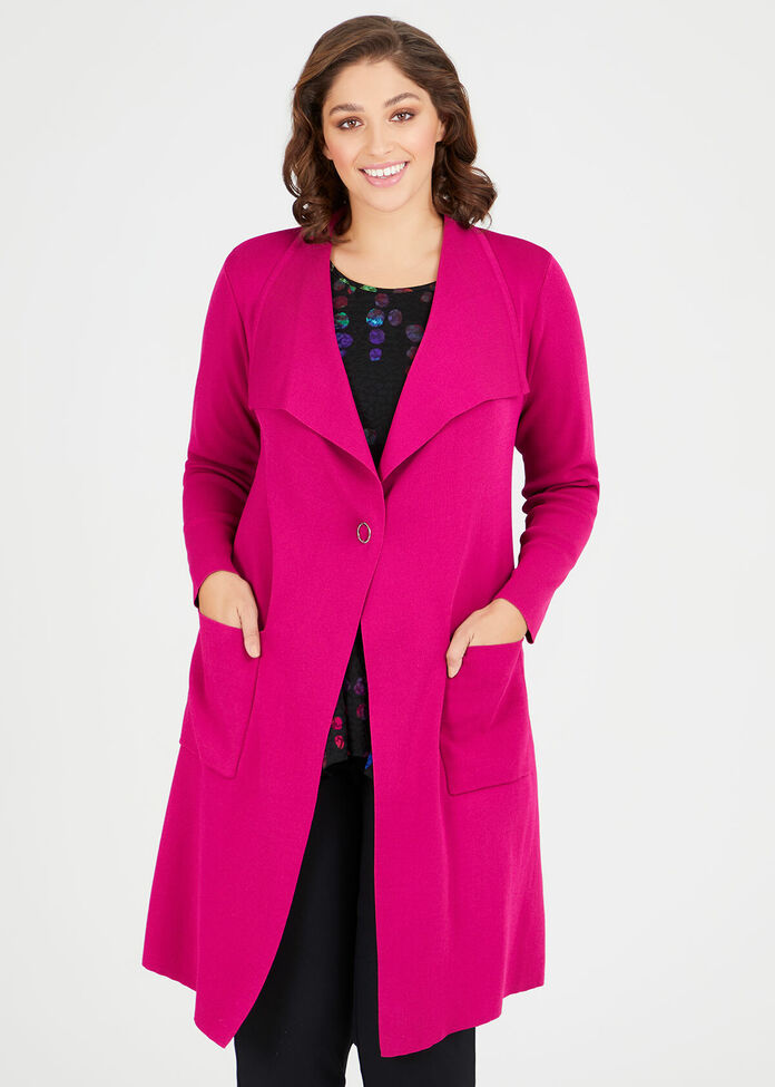 Shop Plus Size Midtown Coatigan in Pink | Taking Shape AU