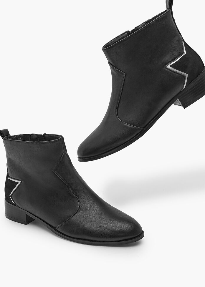 Shop Black Star Side Zip Boot | Comfortable Shoes | Taking Shape AU