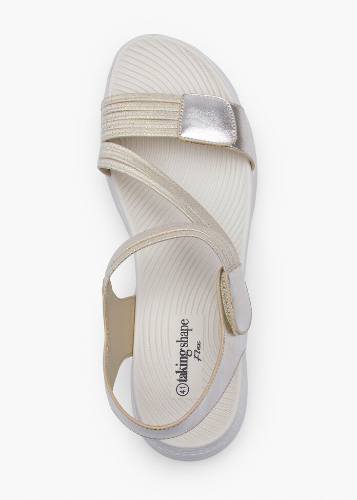 Shop Gold Thick Sole Flex Comfort Sandal | Comfortable Shoes | Taking ...