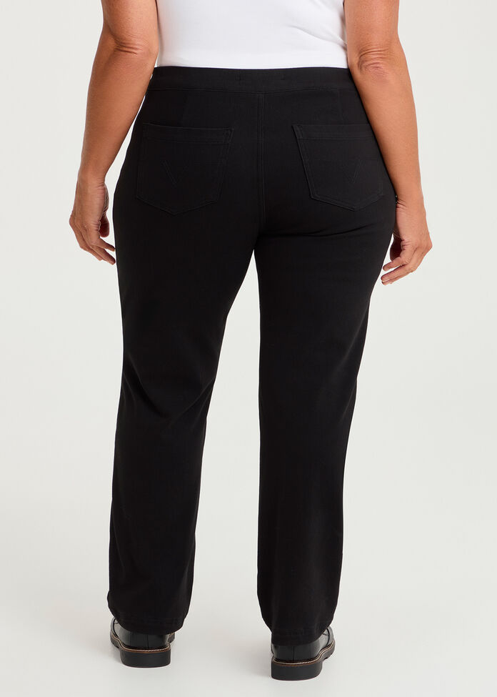 Shop Plus Size Petite Best Friend Straight Leg Jean in Black | Taking ...