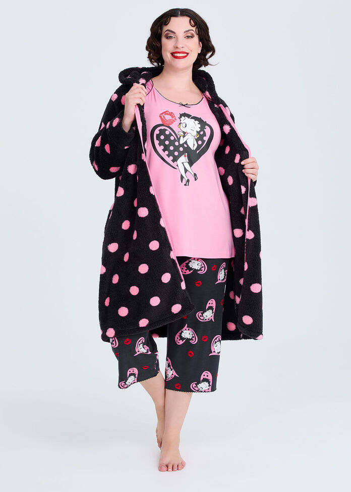 Shop Plus Size Modal Betty Boop Pyjama Top, Pink | Taking Shape AU