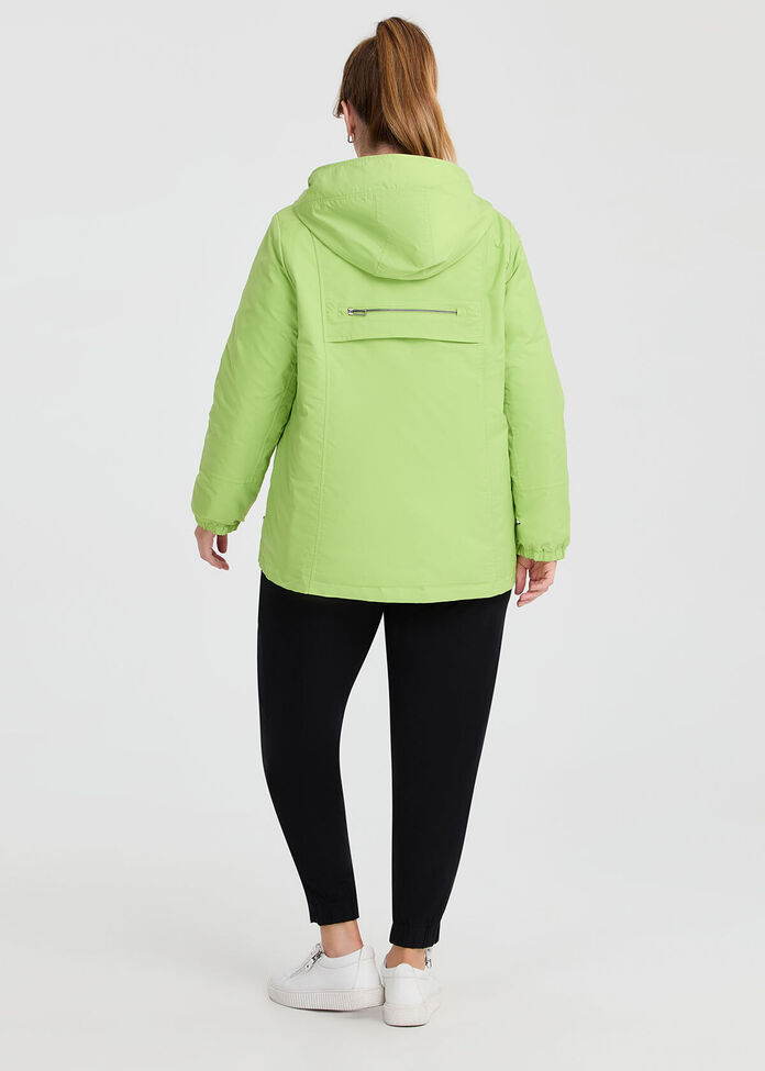 Shop Plus Size Reversible Shower Resist Ari Jacket, Green | Taking Shape AU