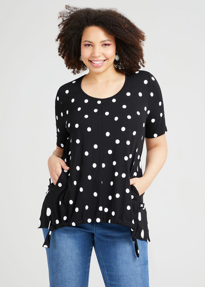 Shop Plus Size Natural Spotty Days Top in Print | Sizes 12-30 | Taking ...